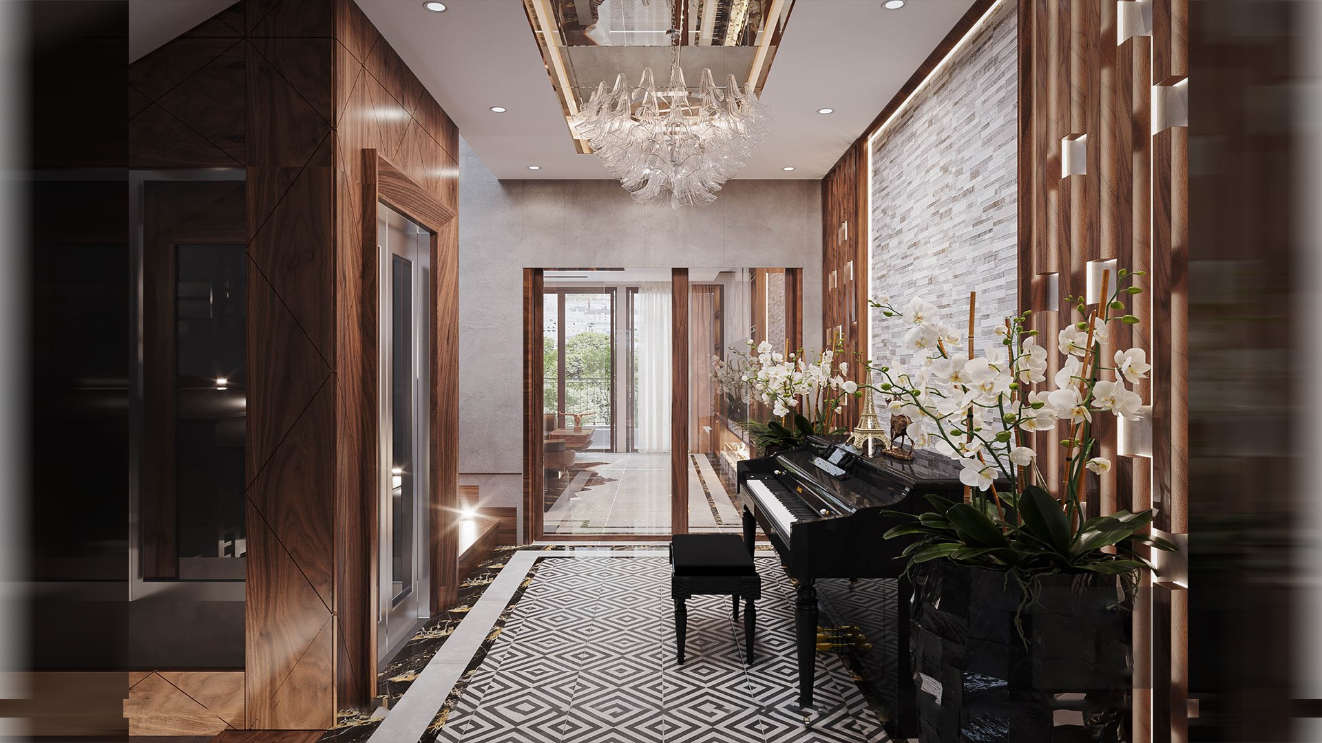 3D Model Living Room 01 - House Of Mr Hao - Maiholuxury - MAX FBX OBJ SKP DAE Simlab ...