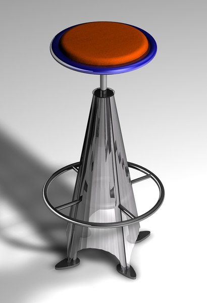 3d stool furniture model
