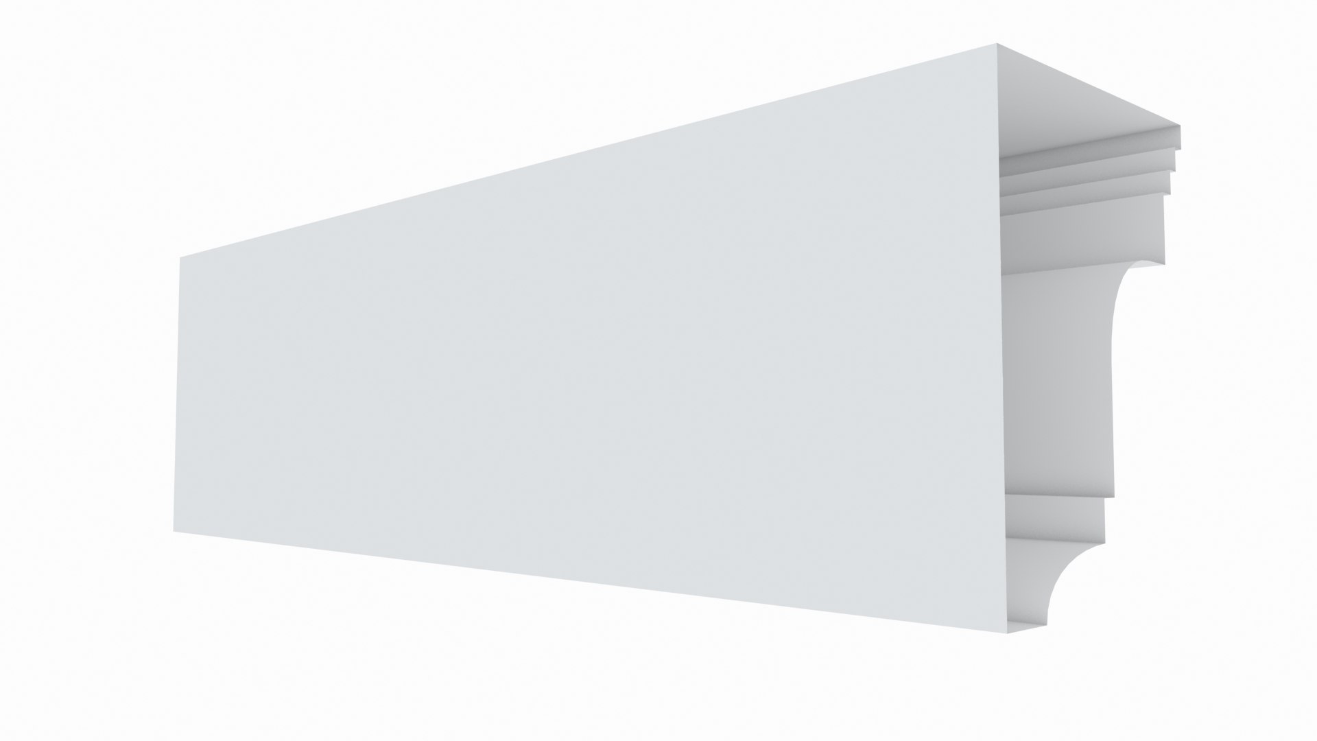 Cornice 166 Straight 3D Model - TurboSquid 2030710