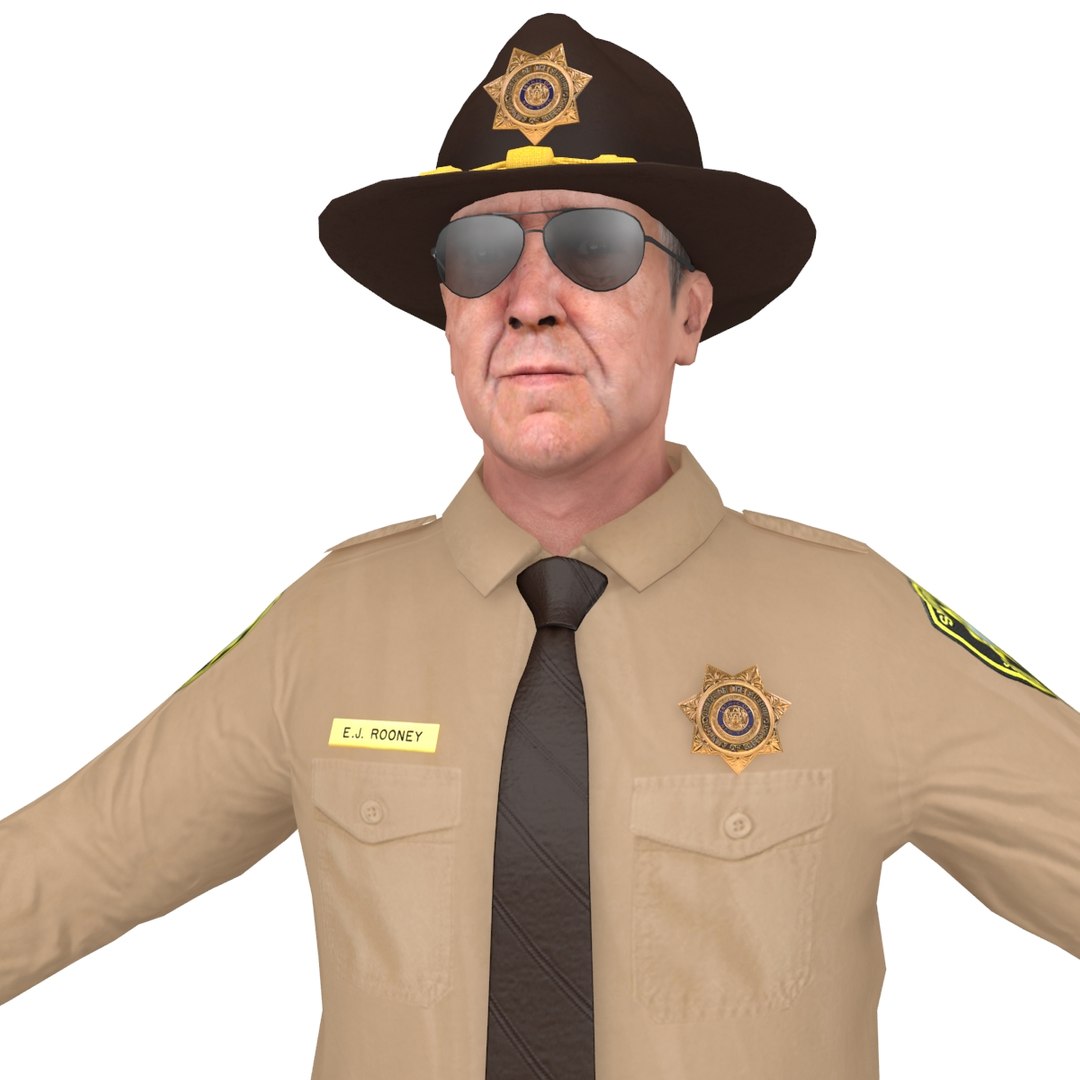 3D sheriff man gun - TurboSquid 1354024