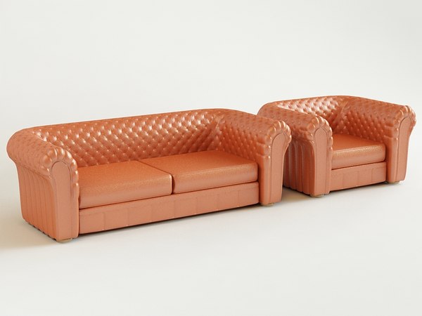 chesterfield set 3d 3ds