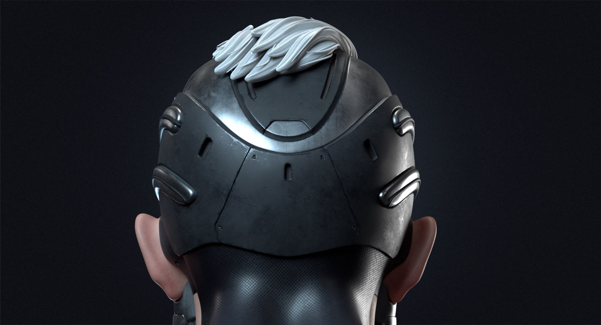 3D Stylized Cyborg Head Model - TurboSquid 1409922