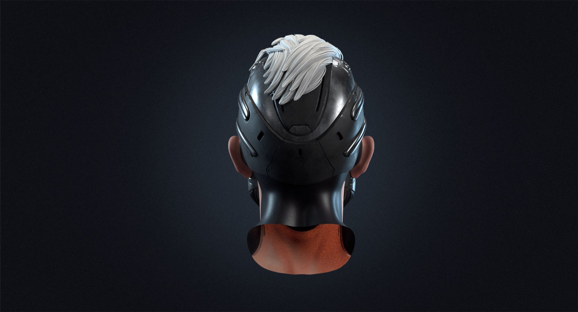 3D Stylized Cyborg Head Model - TurboSquid 1409922