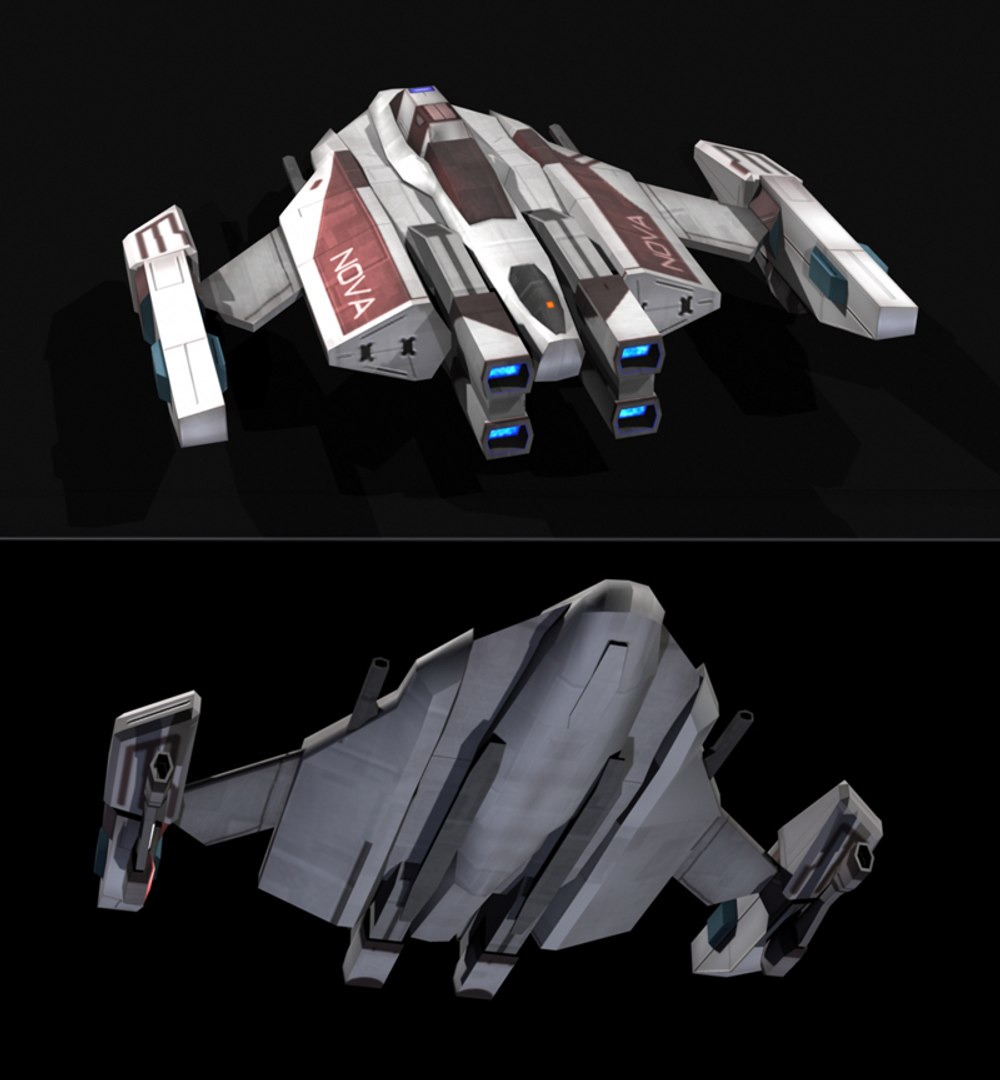 Space Fighters Fbx