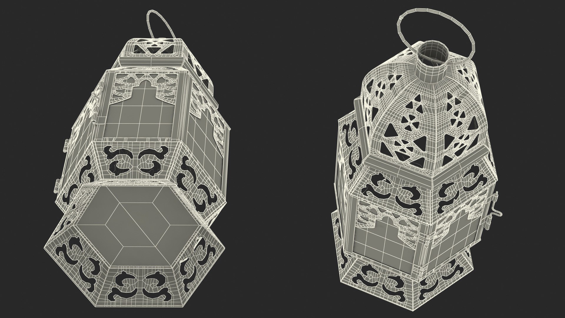 3D lanterns kerosene lamp model - TurboSquid 1494467