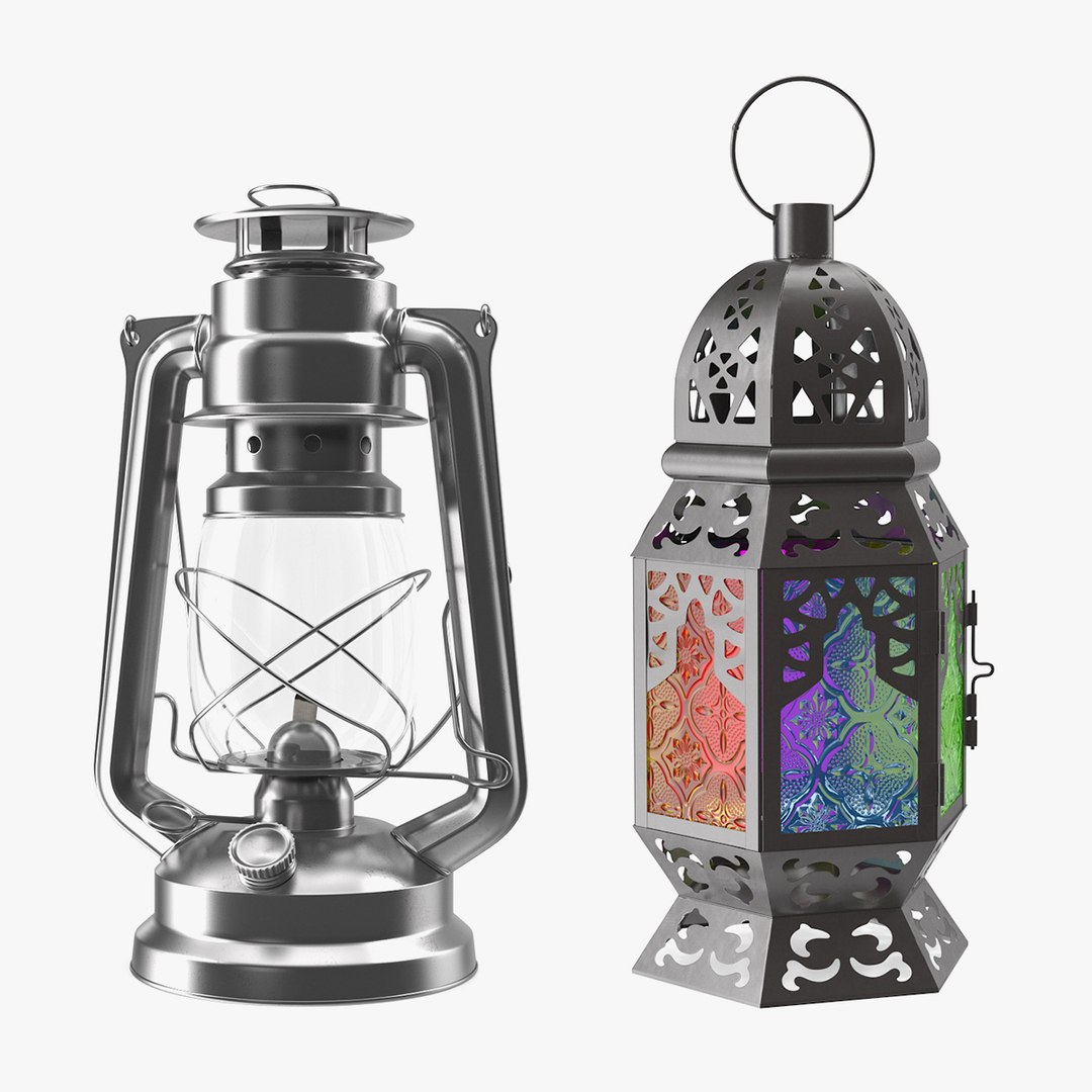 3D lanterns kerosene lamp model - TurboSquid 1494467
