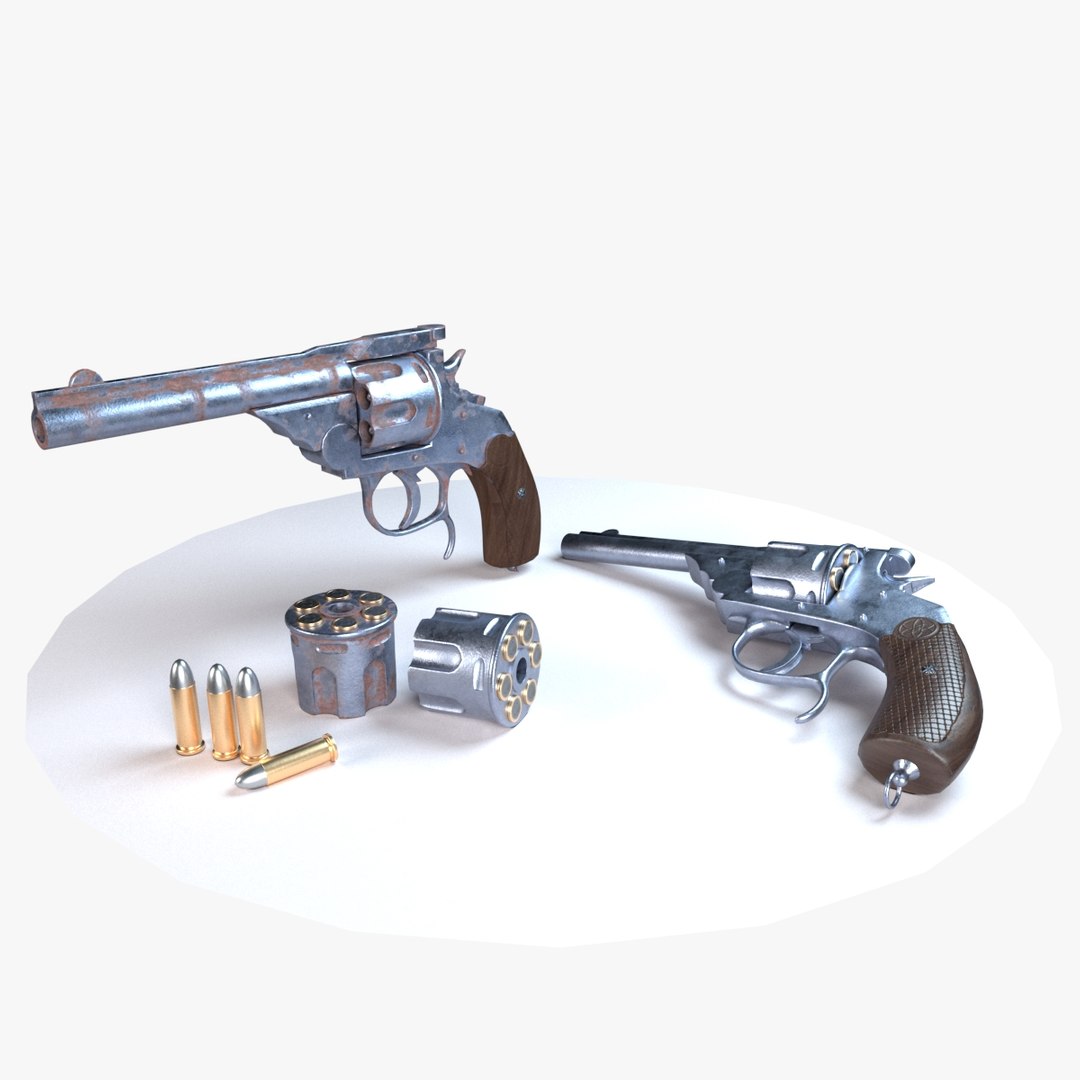 3D realistic revolver model - TurboSquid 1632829