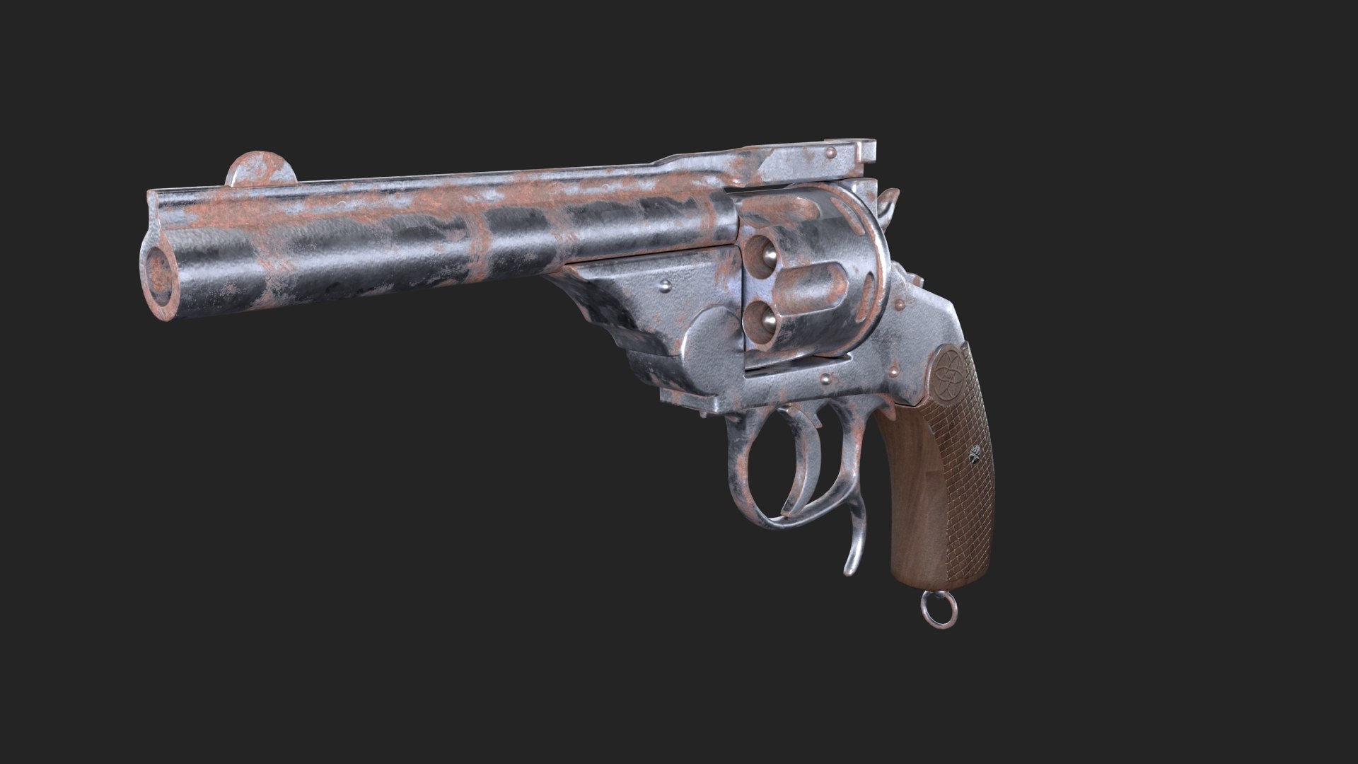 3D Realistic Revolver Model - TurboSquid 1632829