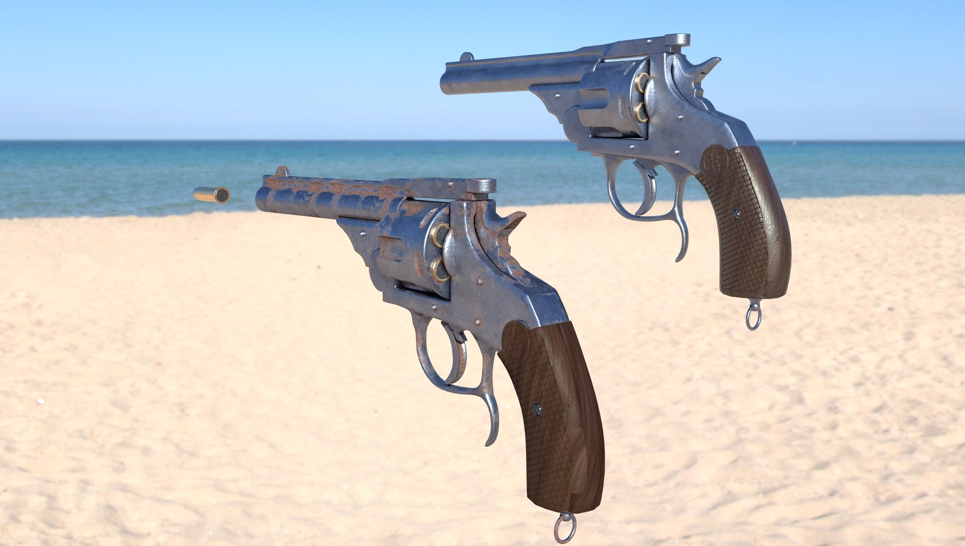 3D Realistic Revolver Model - TurboSquid 1632829