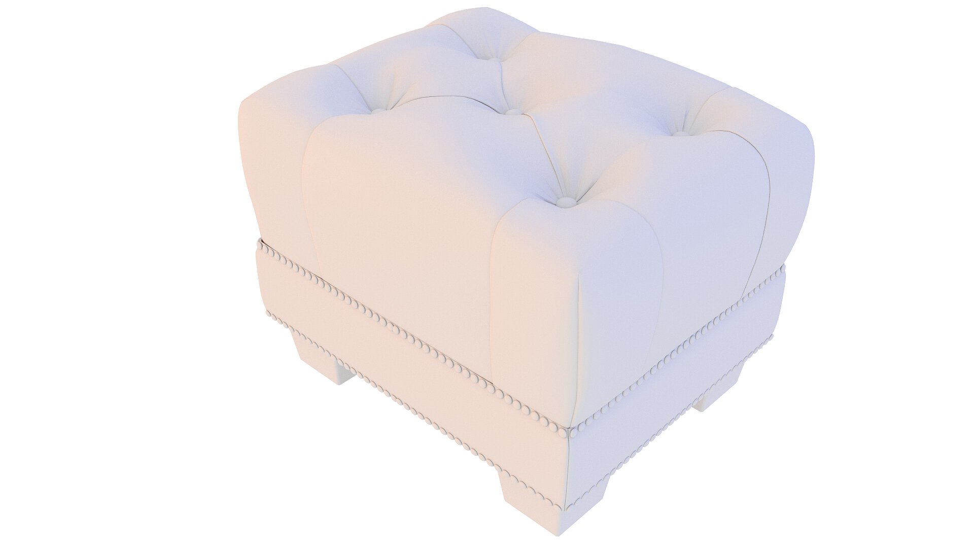 Upholstery Buttons Quilting Ottoman 22 Model - TurboSquid 1912513