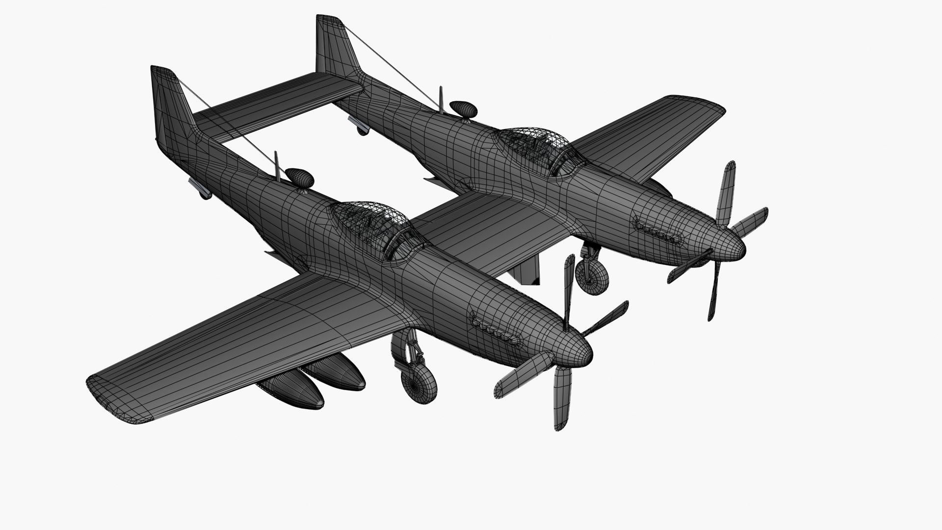P-82 B Twin Mustang Betty Joe 3D Model - TurboSquid 2085899