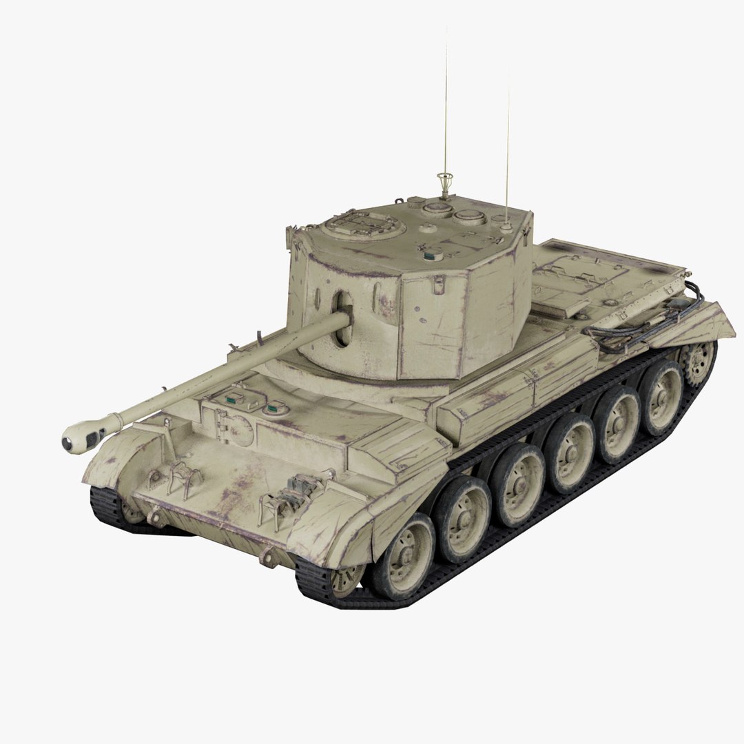 Cruiser Tank Mk VIII Challenger 3D model - TurboSquid 2083150