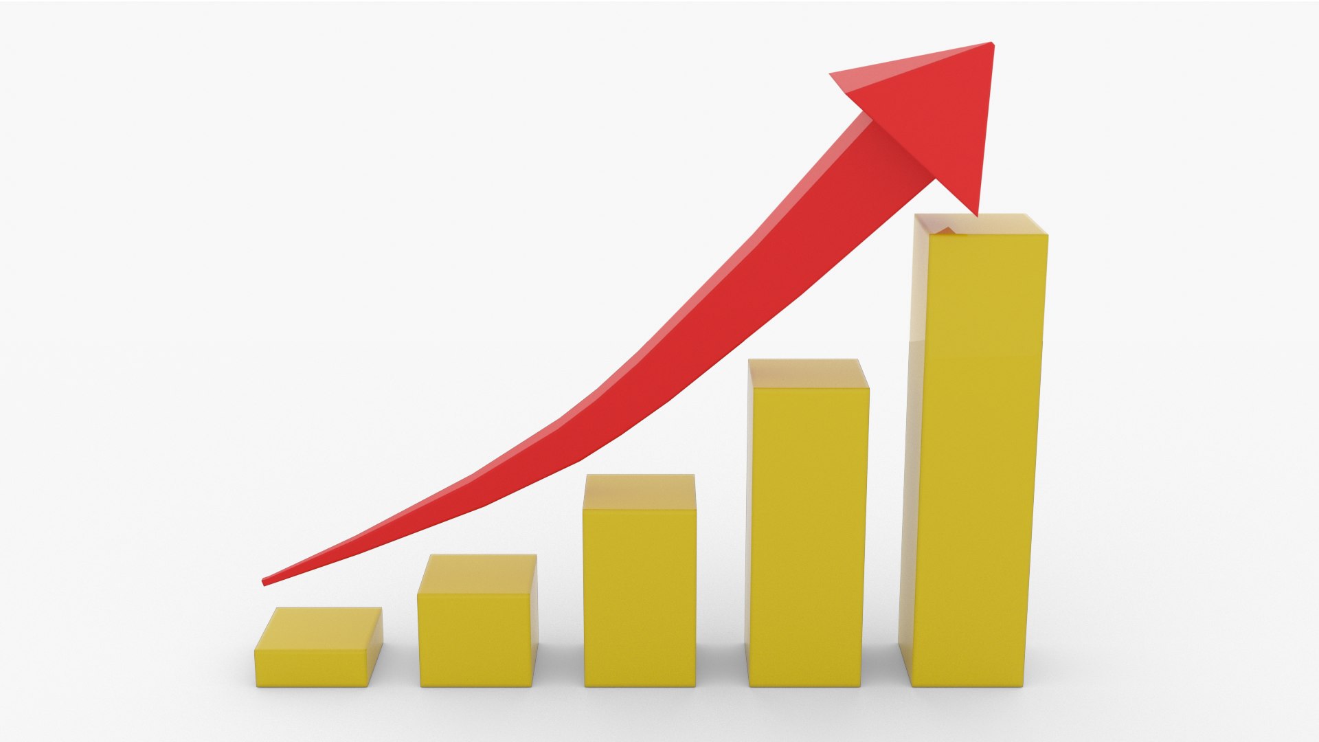 3D Rising Chart - TurboSquid 2170737