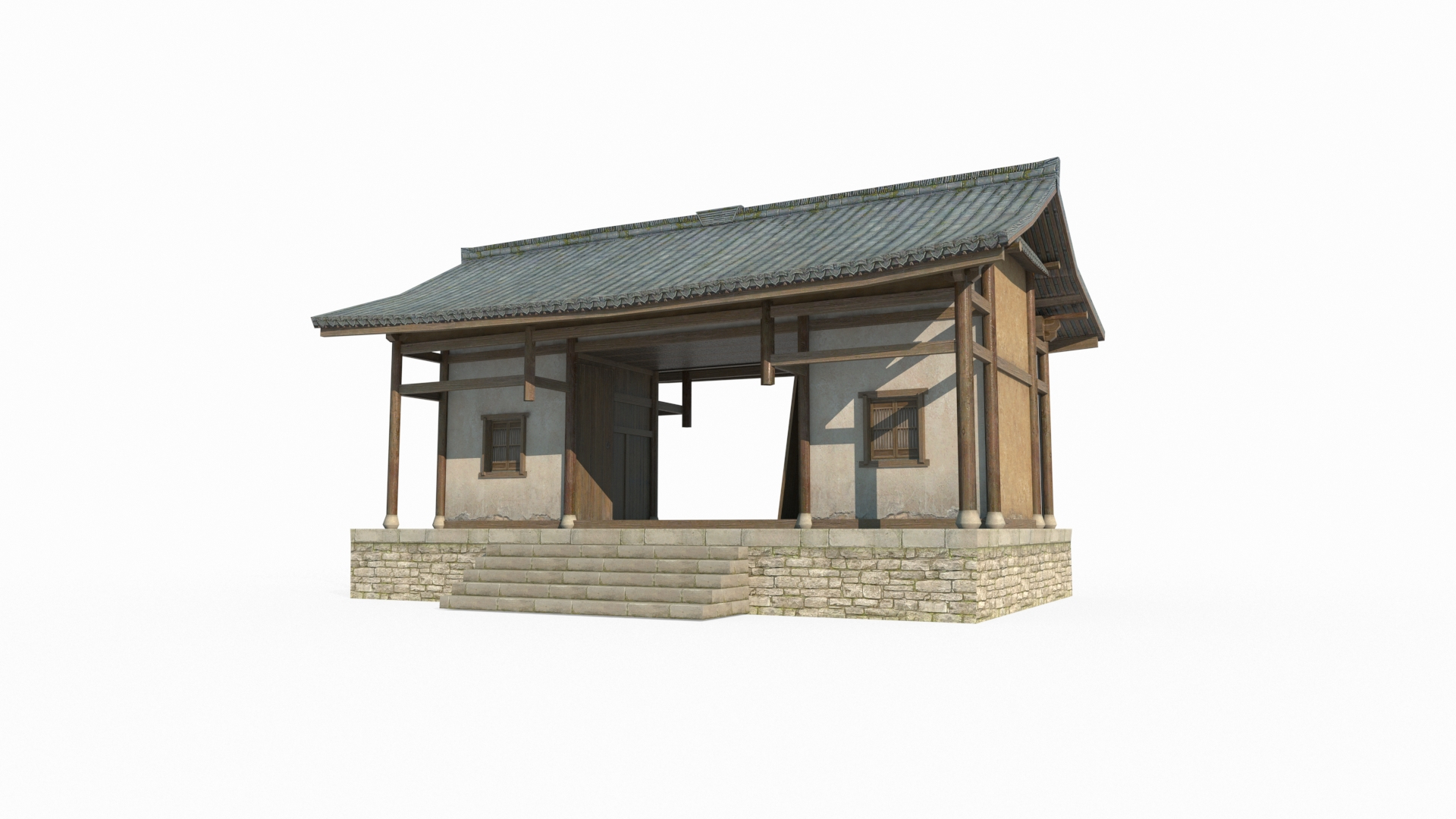 Asian Ancient Architecture Gatehouse 3D Model - TurboSquid 2102811