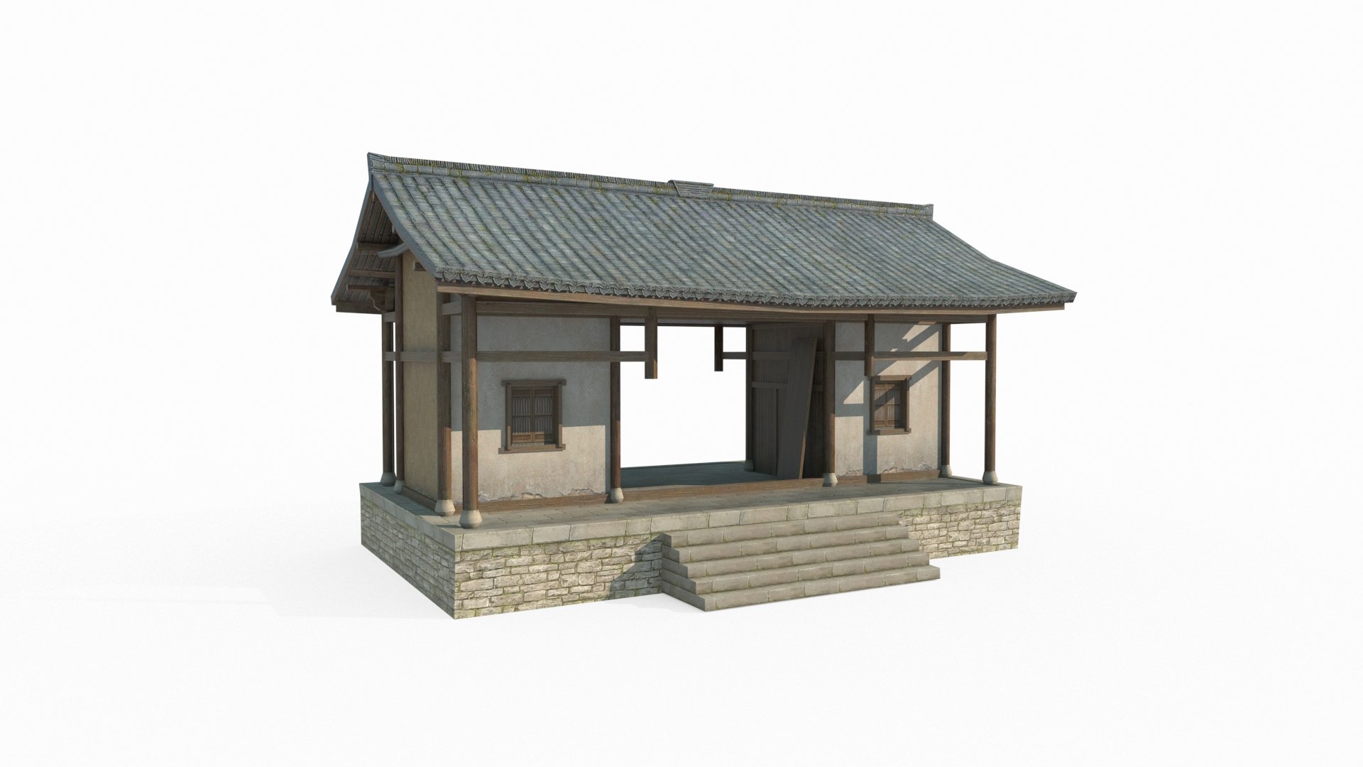 Asian Ancient Architecture Gatehouse 3D Model - TurboSquid 2102811