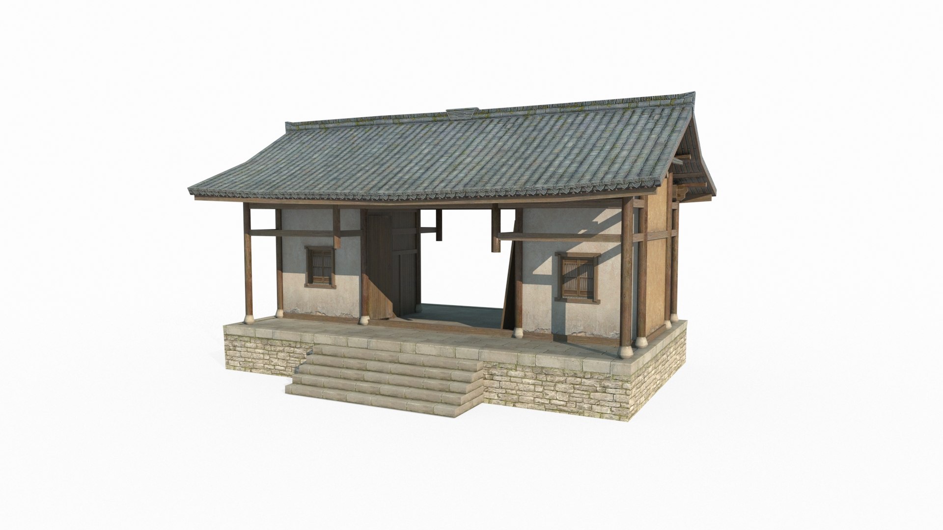 Asian Ancient Architecture Gatehouse 3D Model - TurboSquid 2102811
