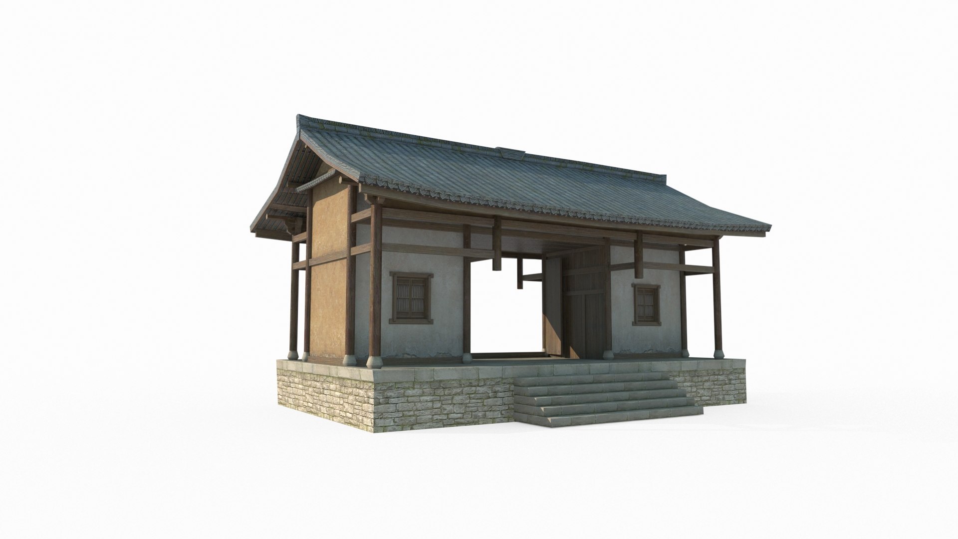 Asian Ancient Architecture Gatehouse 3D Model - TurboSquid 2102811