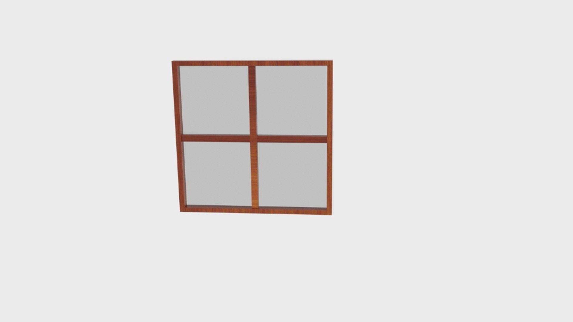 Wooden Square Window Model - TurboSquid 1198640