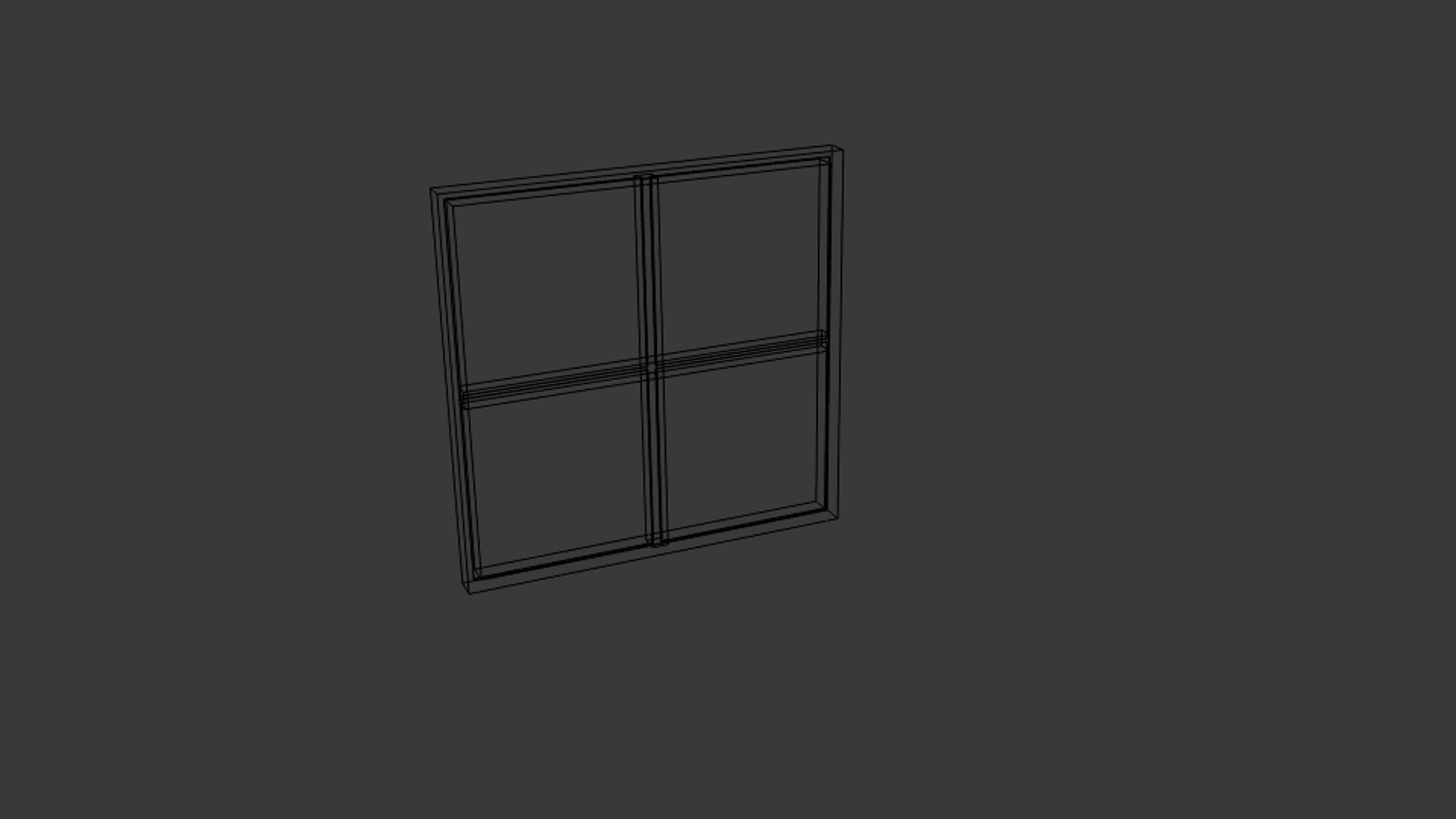 Wooden Square Window Model - TurboSquid 1198640