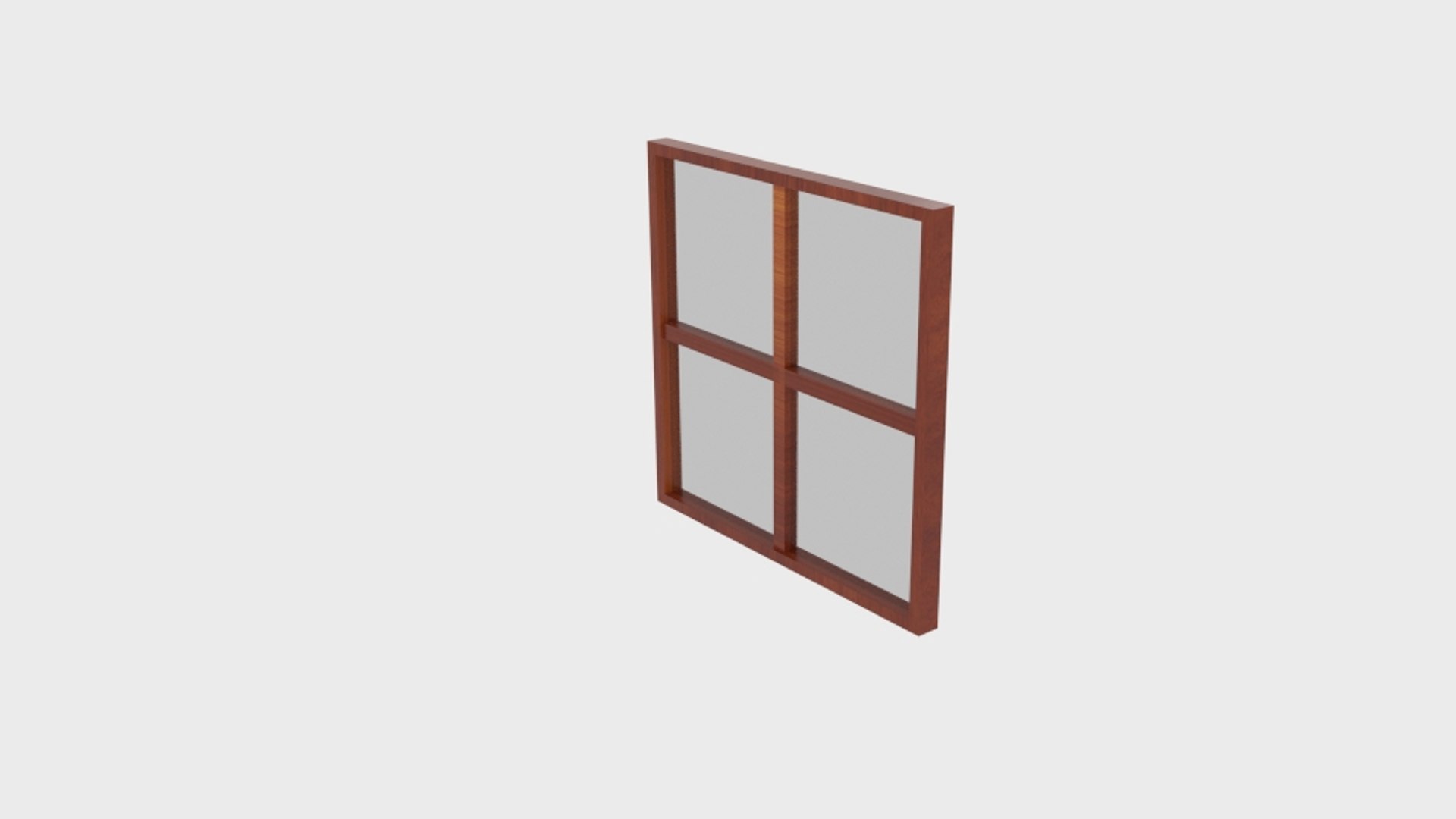 Wooden Square Window Model - TurboSquid 1198640