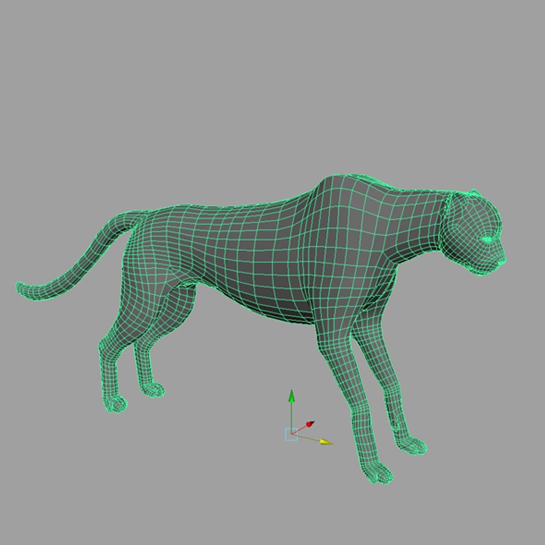 3d lowpolygon animal model