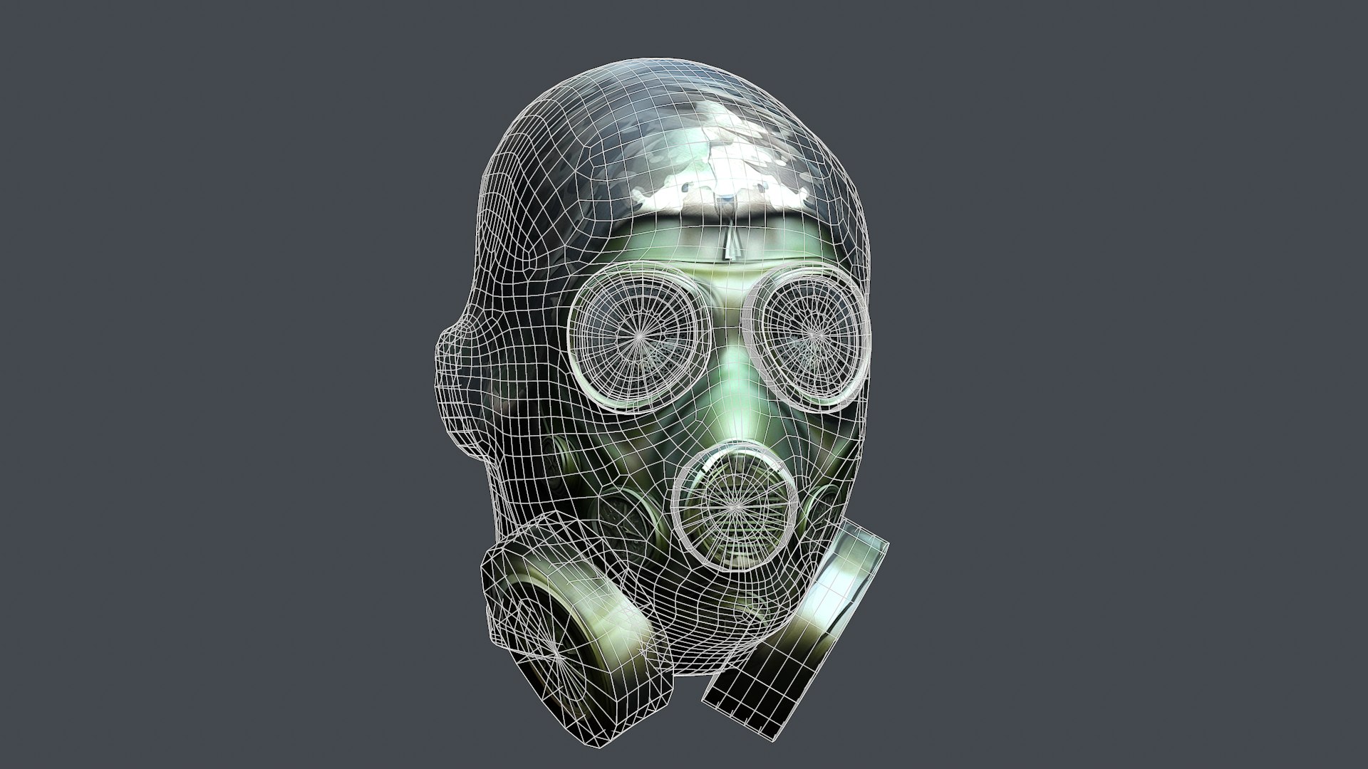 Gas mask helmet 3D model - TurboSquid 2027043