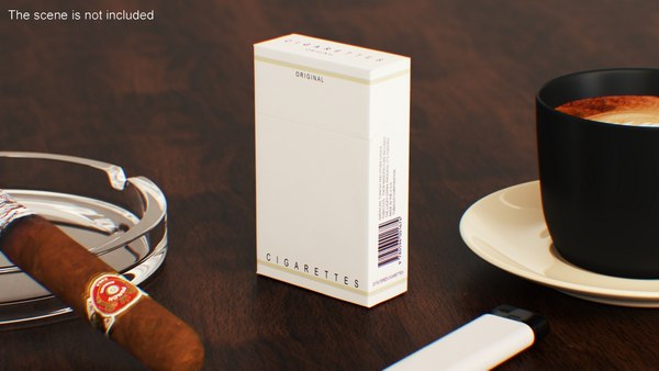 modelo 3d Paquete de cigarrillos - TurboSquid 2320870