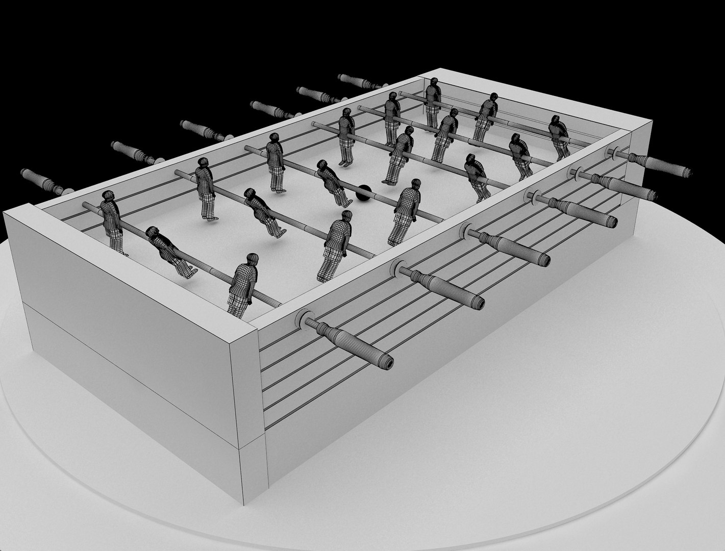 3D Soccer Football Game Table - TurboSquid 1930259