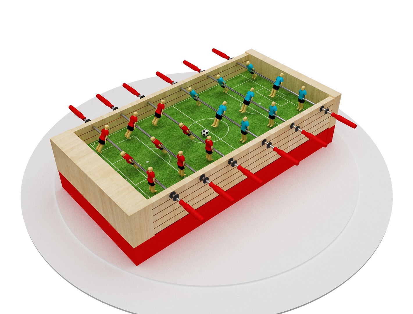 3D Soccer Football Game Table - TurboSquid 1930259