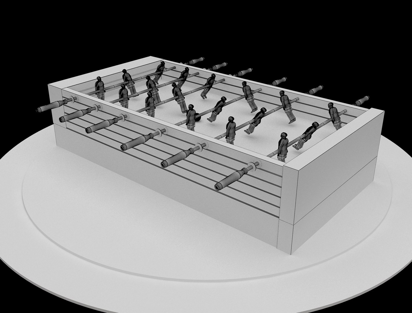 3D Soccer Football Game Table - TurboSquid 1930259