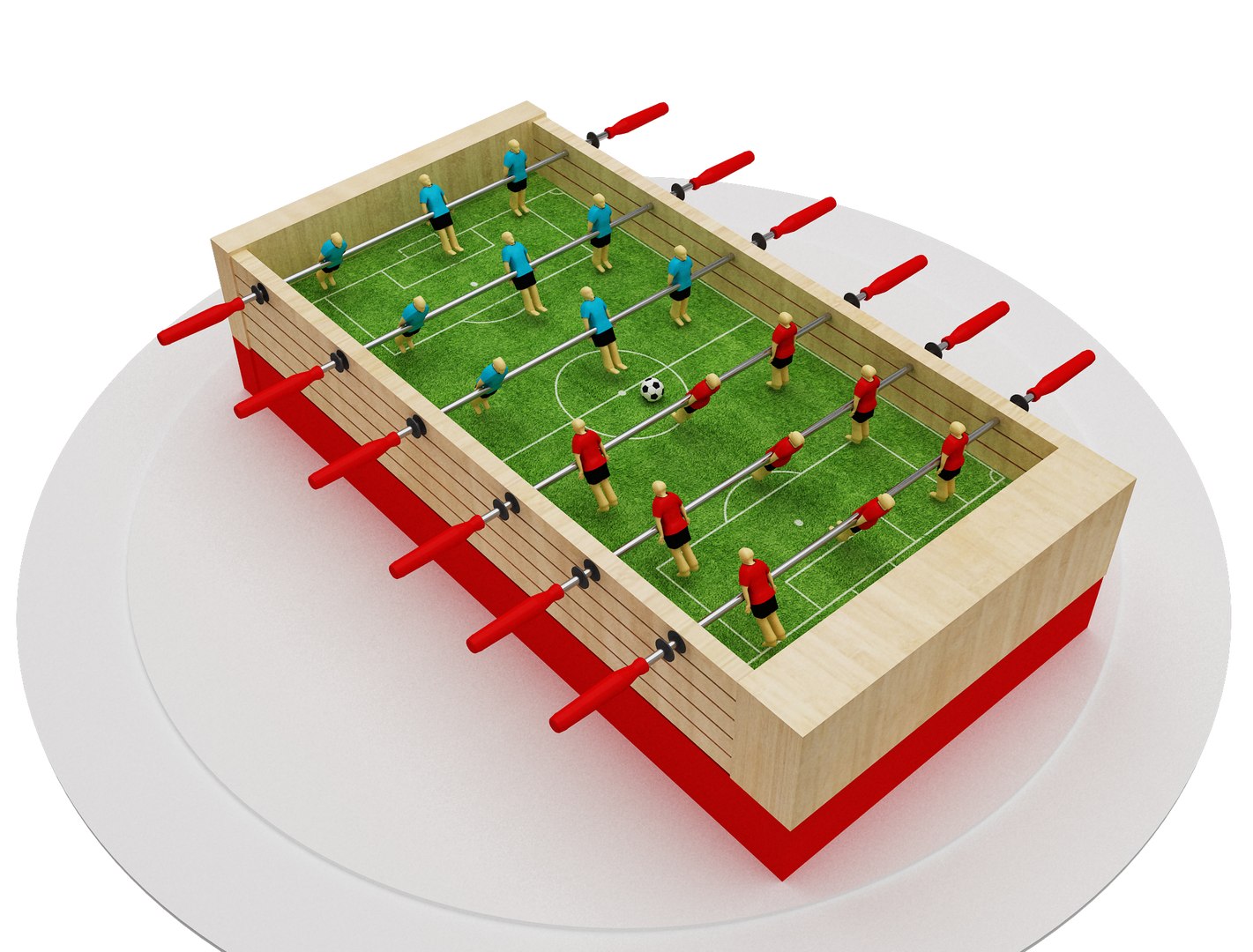 3D Soccer Football Game Table - TurboSquid 1930259