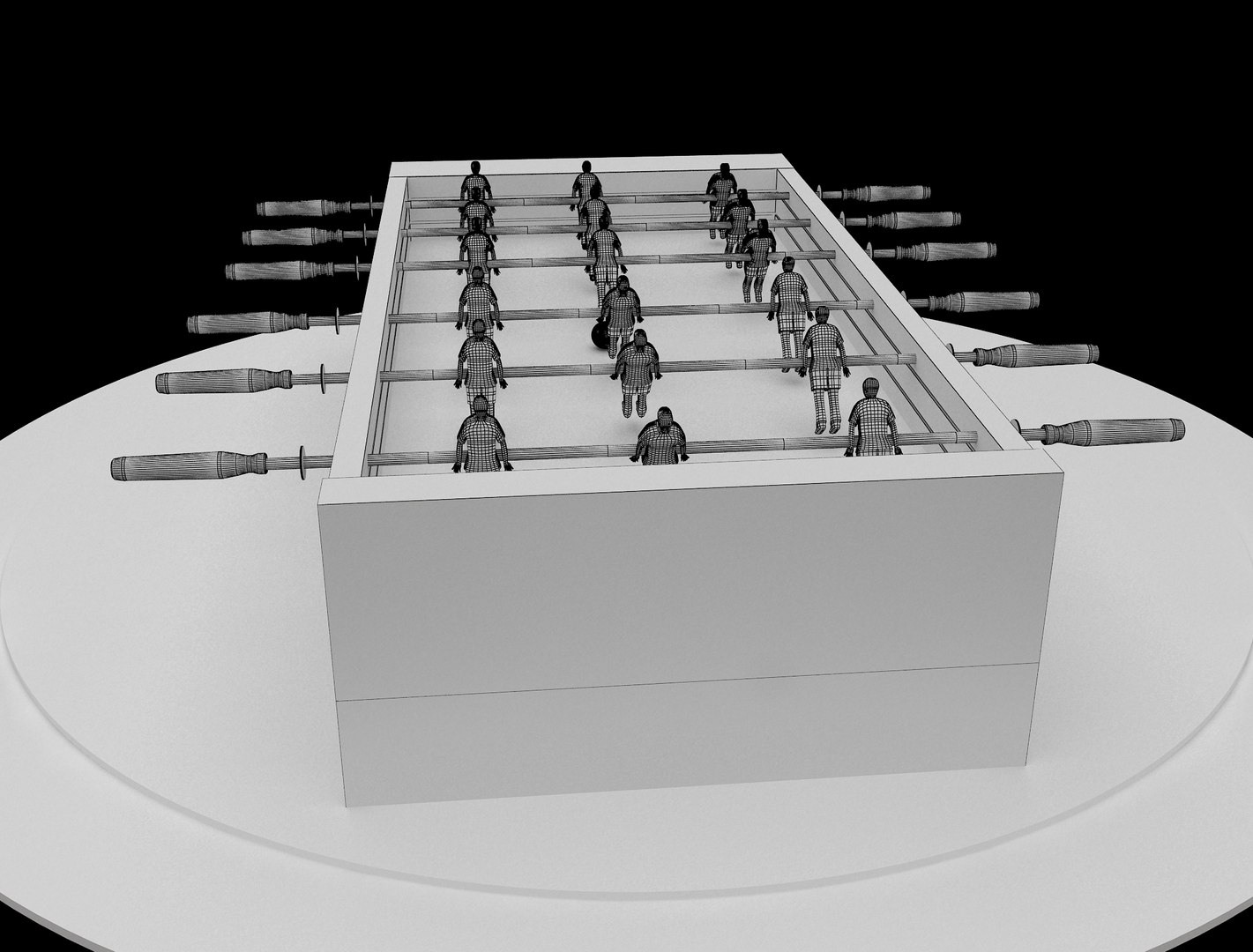 3D Soccer Football Game Table - TurboSquid 1930259