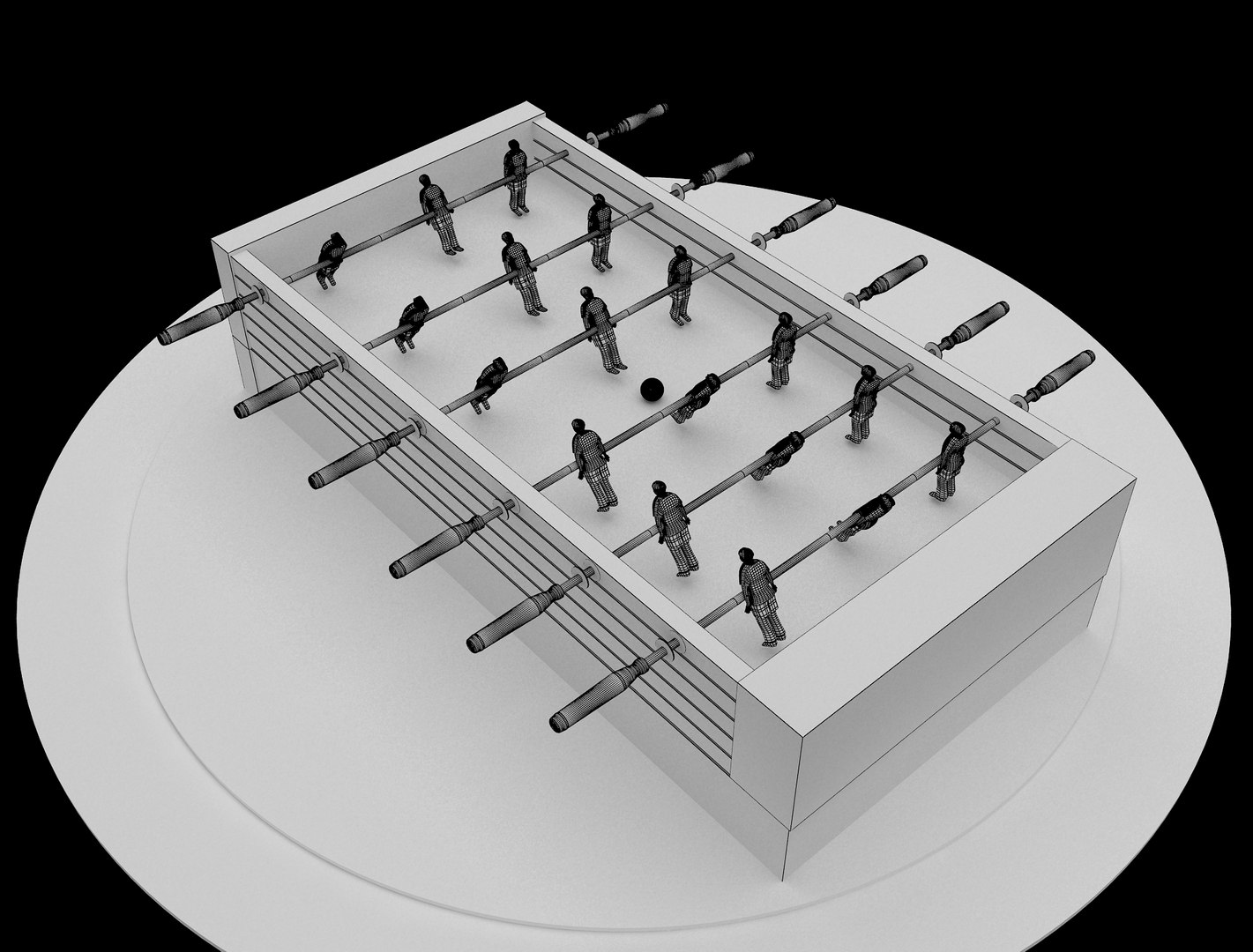 3D Soccer Football Game Table - TurboSquid 1930259
