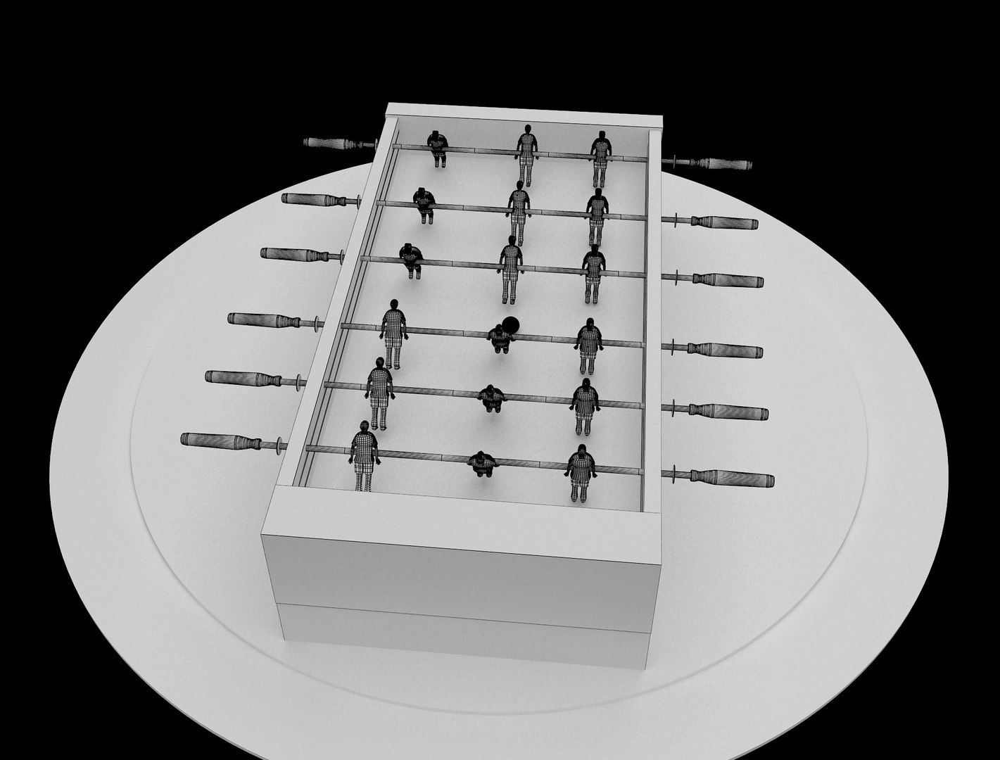 3D Soccer Football Game Table - TurboSquid 1930259