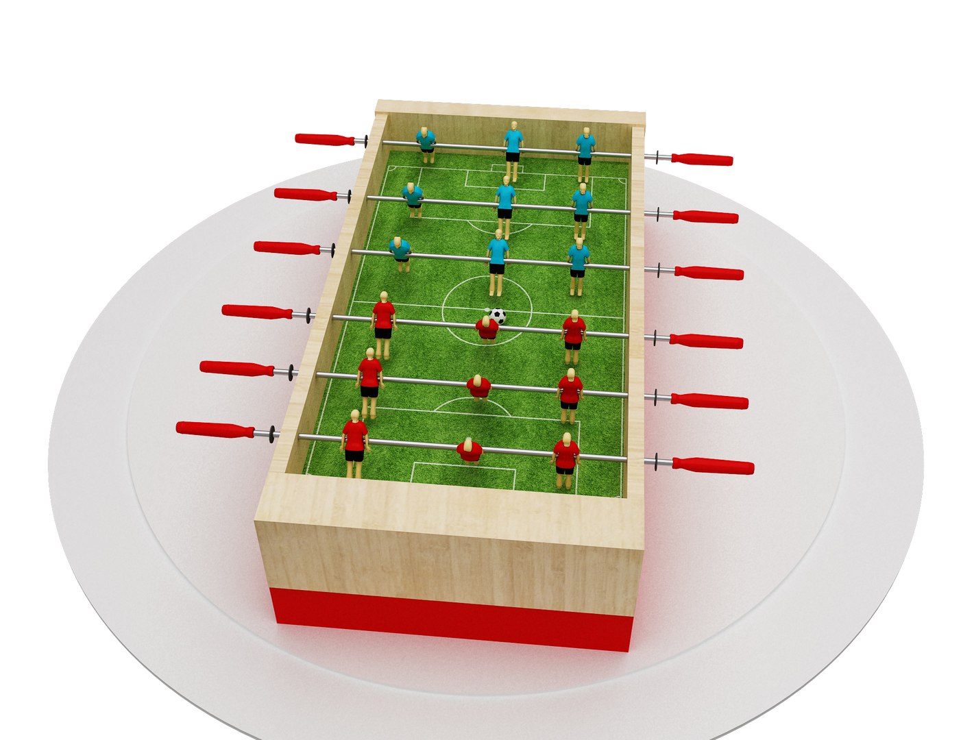 3D Soccer Football Game Table - TurboSquid 1930259