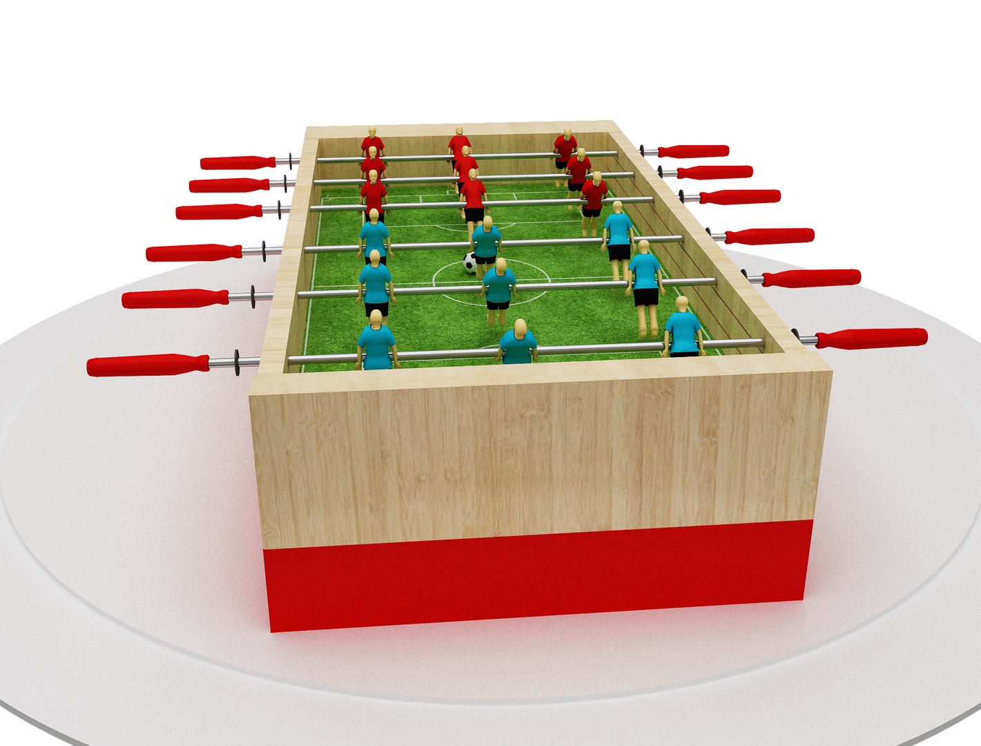3D Soccer Football Game Table - TurboSquid 1930259