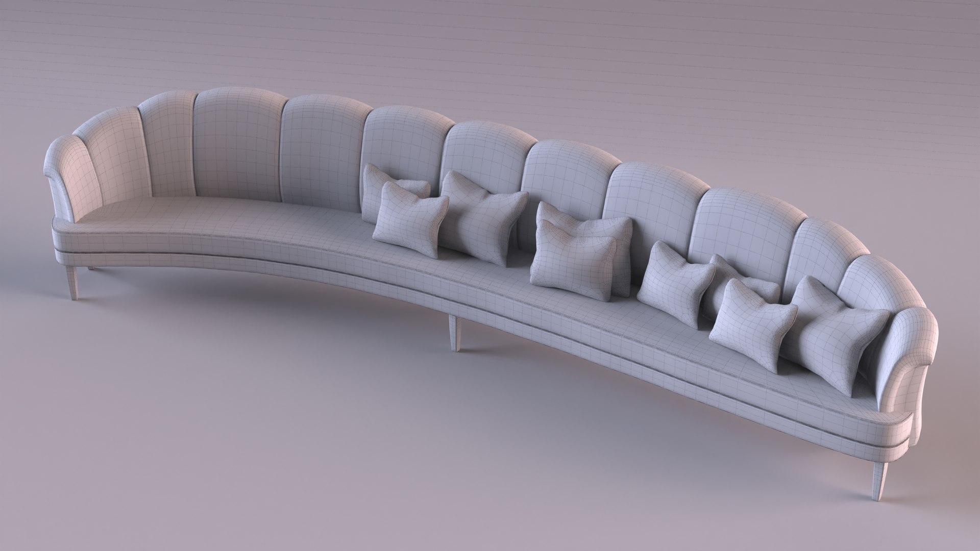 3D Elegant Designer Booth Sofa Seat Model - TurboSquid 2238006
