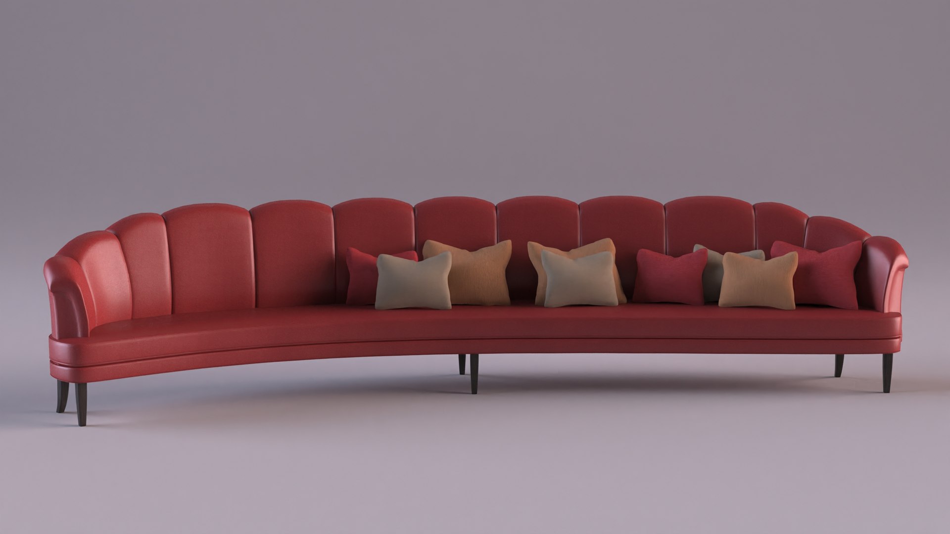 3D Elegant Designer Booth Sofa Seat Model - TurboSquid 2238006