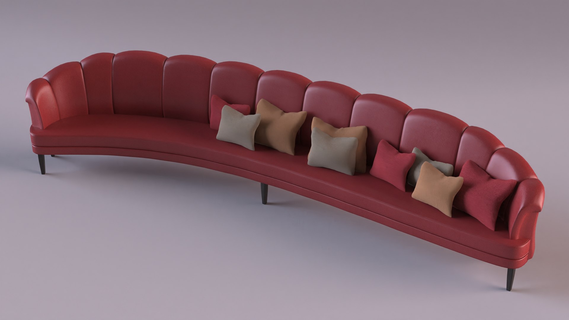 3D Elegant Designer Booth Sofa Seat Model - TurboSquid 2238006