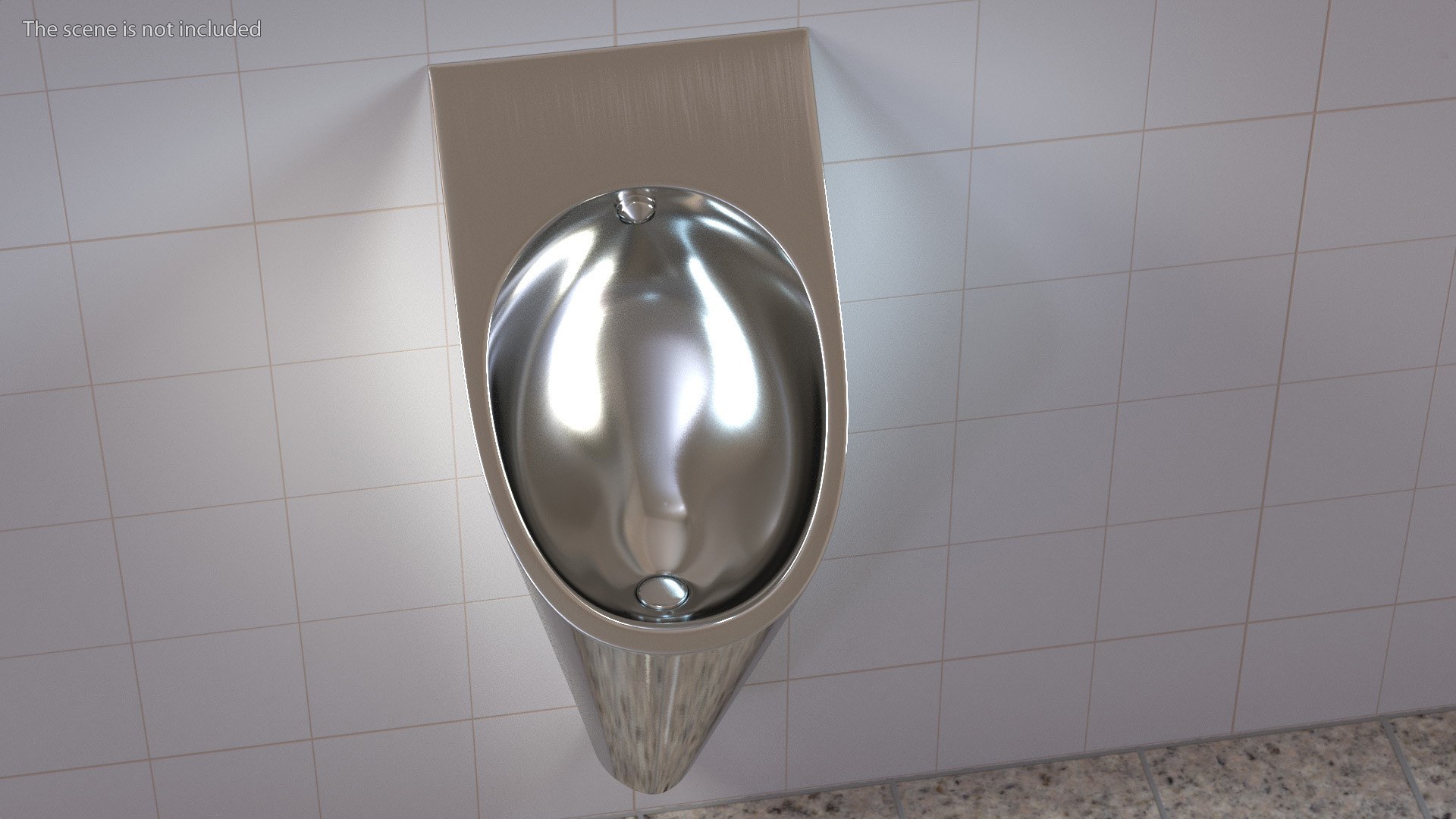 3D Stainless Steel Pod Urinal - TurboSquid 2035597
