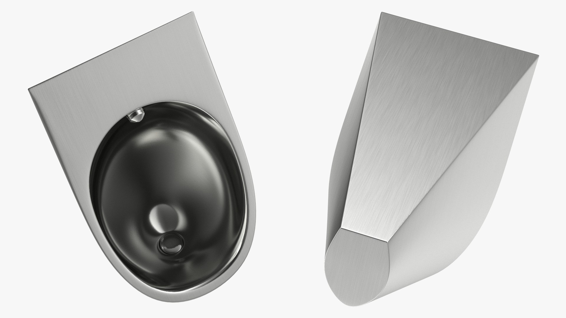 3D Stainless Steel Pod Urinal - TurboSquid 2035597