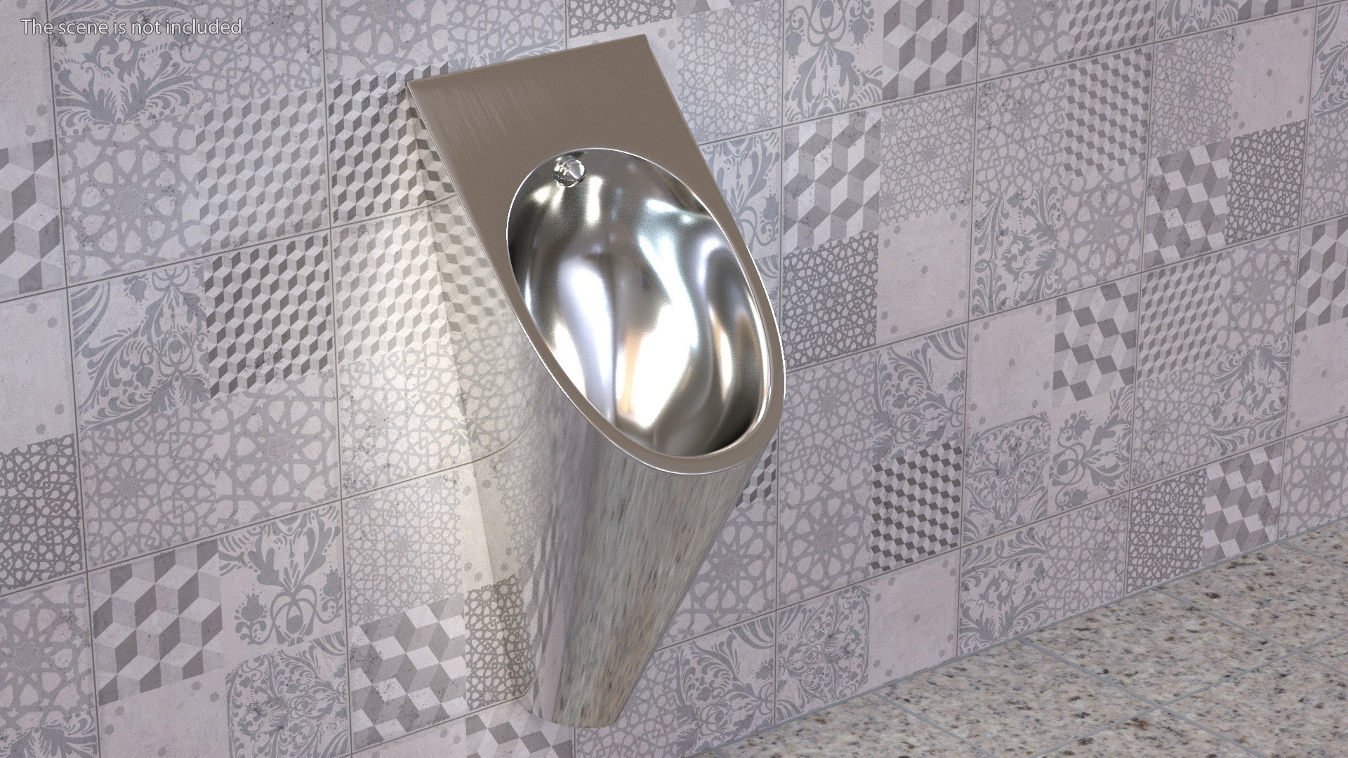 3D Stainless Steel Pod Urinal - TurboSquid 2035597