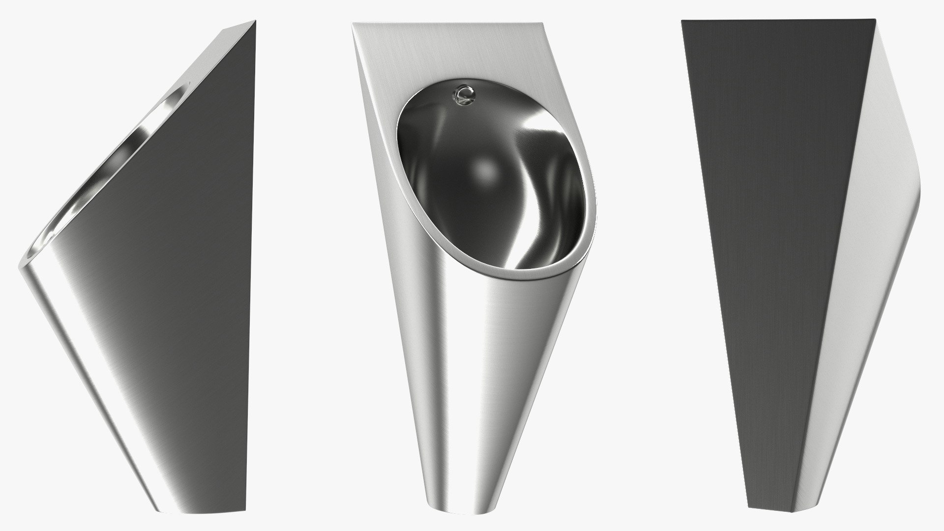 3D Stainless Steel Pod Urinal - TurboSquid 2035597