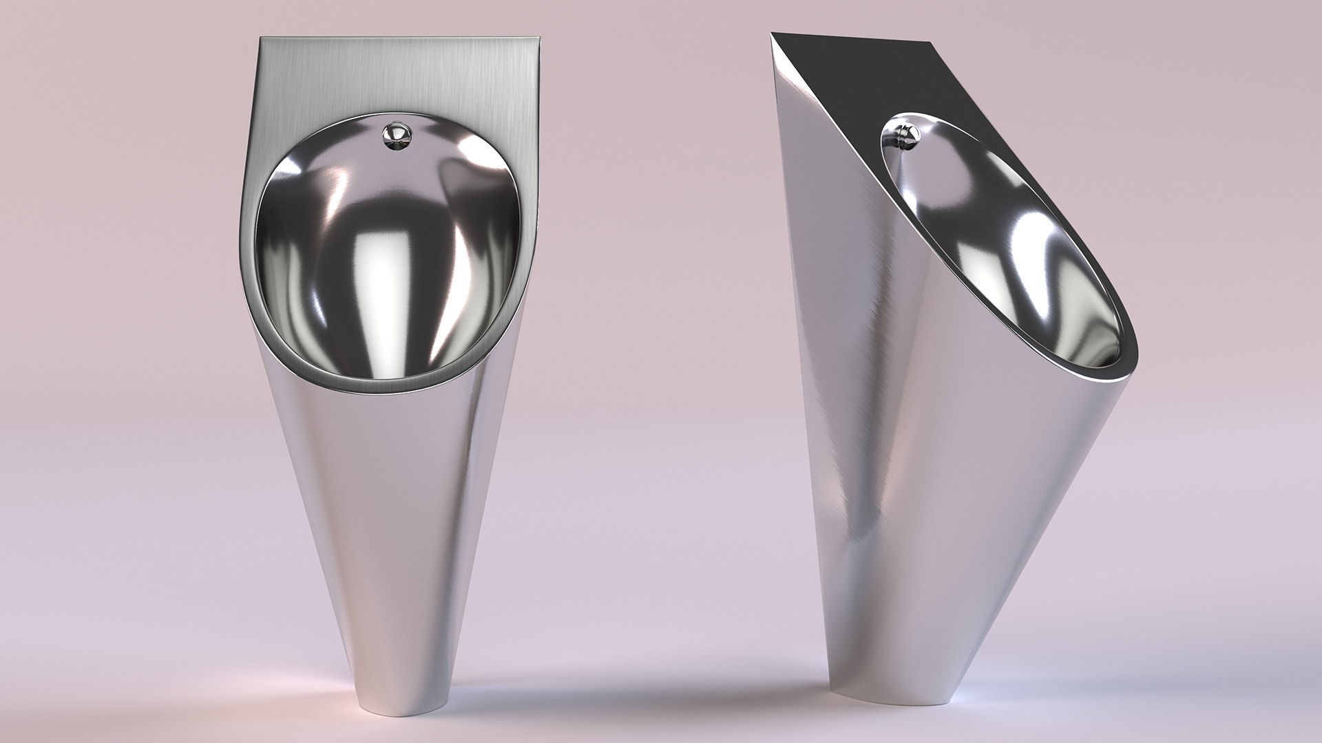 3D Stainless Steel Pod Urinal - TurboSquid 2035597