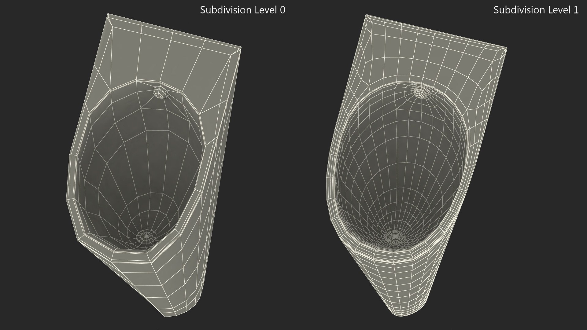 3D Stainless Steel Pod Urinal - TurboSquid 2035597