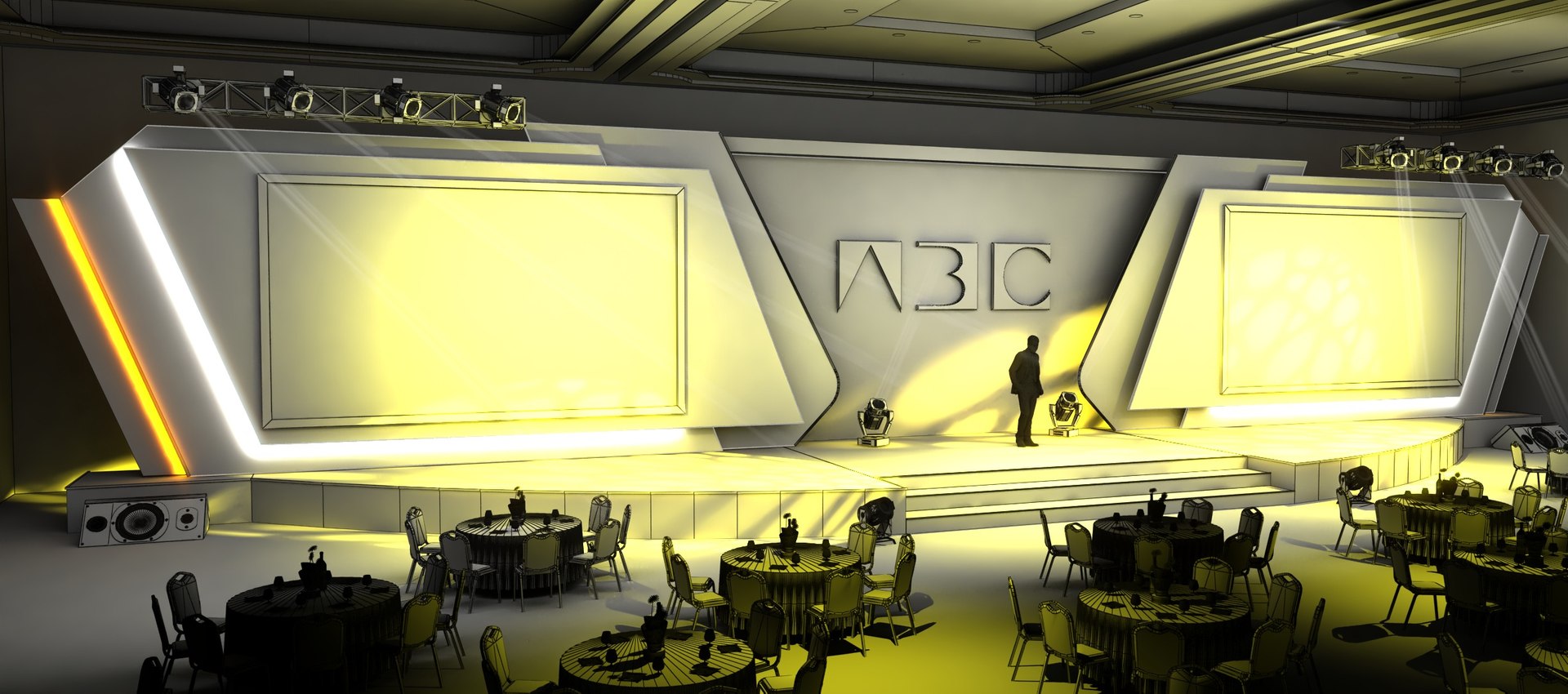 3D model Stage Idea dual screen -2 - TurboSquid 1978018