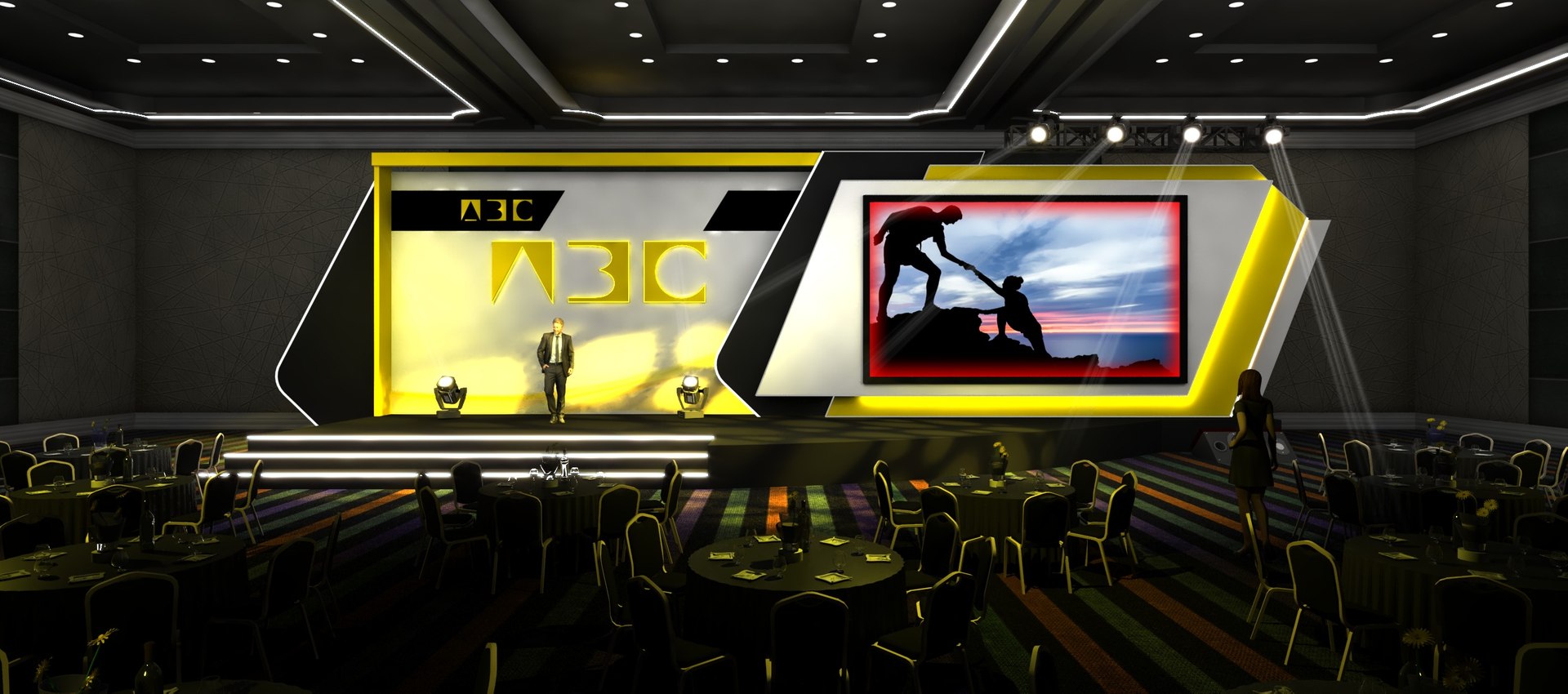 3D model Stage Idea dual screen -2 - TurboSquid 1978018