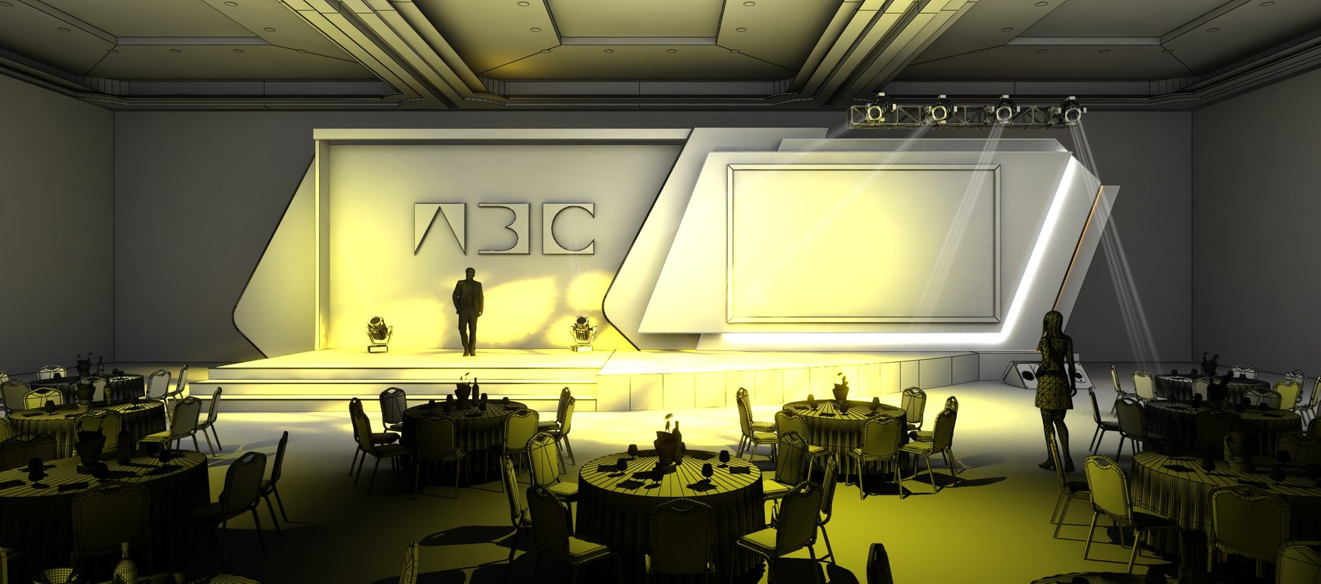 3D model Stage Idea dual screen -2 - TurboSquid 1978018