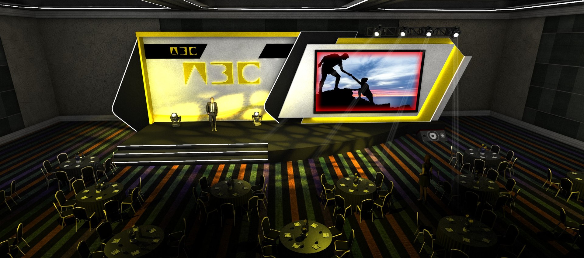 3D model Stage Idea dual screen -2 - TurboSquid 1978018