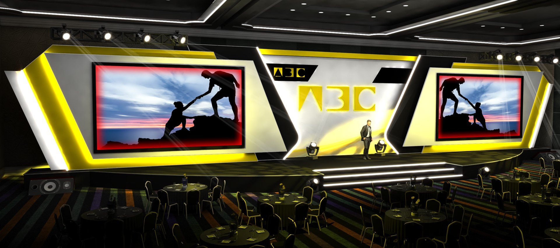 3D model Stage Idea dual screen -2 - TurboSquid 1978018